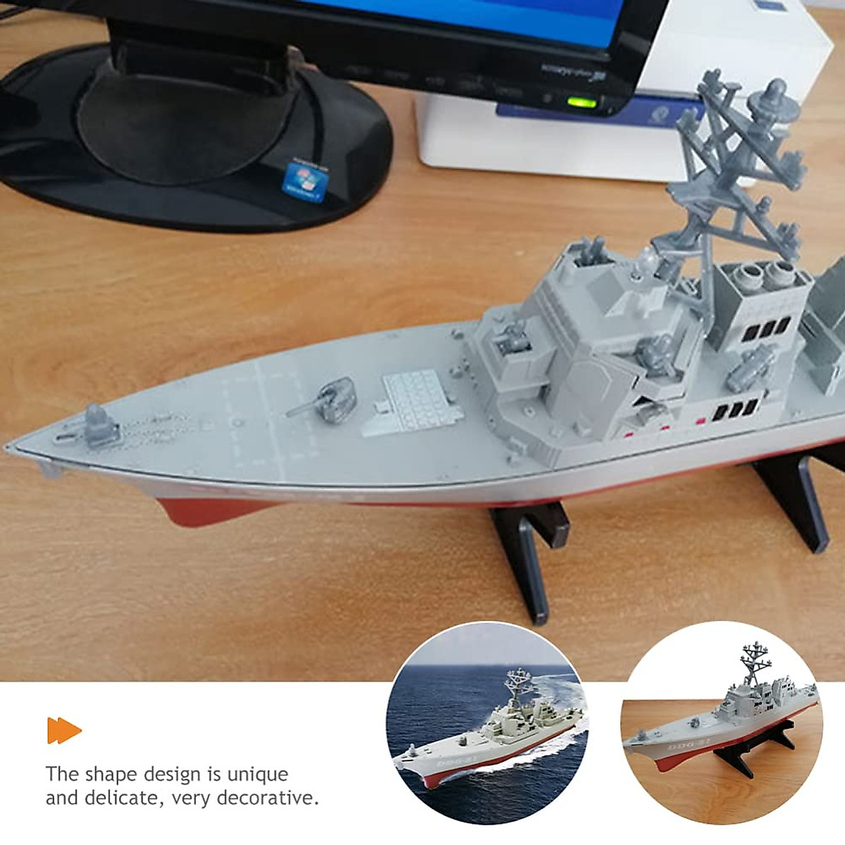 Zerodeko Kids Toys Kids Toys Kids Toys 1PC Toy Model, Plastic Model Toys, Static Finished Warship Destroyer Toys Boy Toys Boy Toys Boy Toys