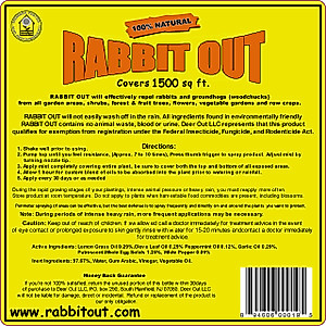 Rabbit & Groundhog Repellent: Rabbit Out 48oz Ready-to-Use