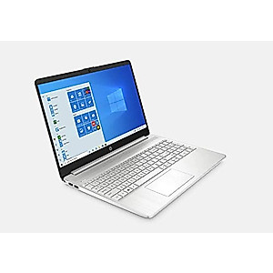HP 2021 Laptop Computer 15.6" HD Screen, AMD Athlon 3050U 8GB RAM 128GB SSD HDMI Wi-Fi Webcam Silver Win 10 | School Essential Bundle: 1-Year Office 365, Wireless Mouse, Sleeve, VATTE HDMI Cable