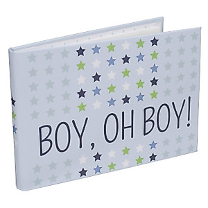 Malden International Designs Boy Oh Boy Baby Brag Book, 1-Up, 40-4x6, Blue
