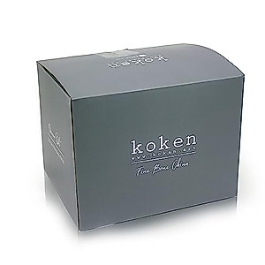 Koken – 4 Bowls Set fine bone china with design Black & White with gold Ring - Ideal for special occasions or every day - Stackable-Mixing Bowls- Kitchen Essentials & Tableware.