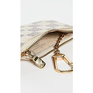 Louis Vuitton Women's Pre-Loved Pochette Cles, Damier Azur, White, One Size