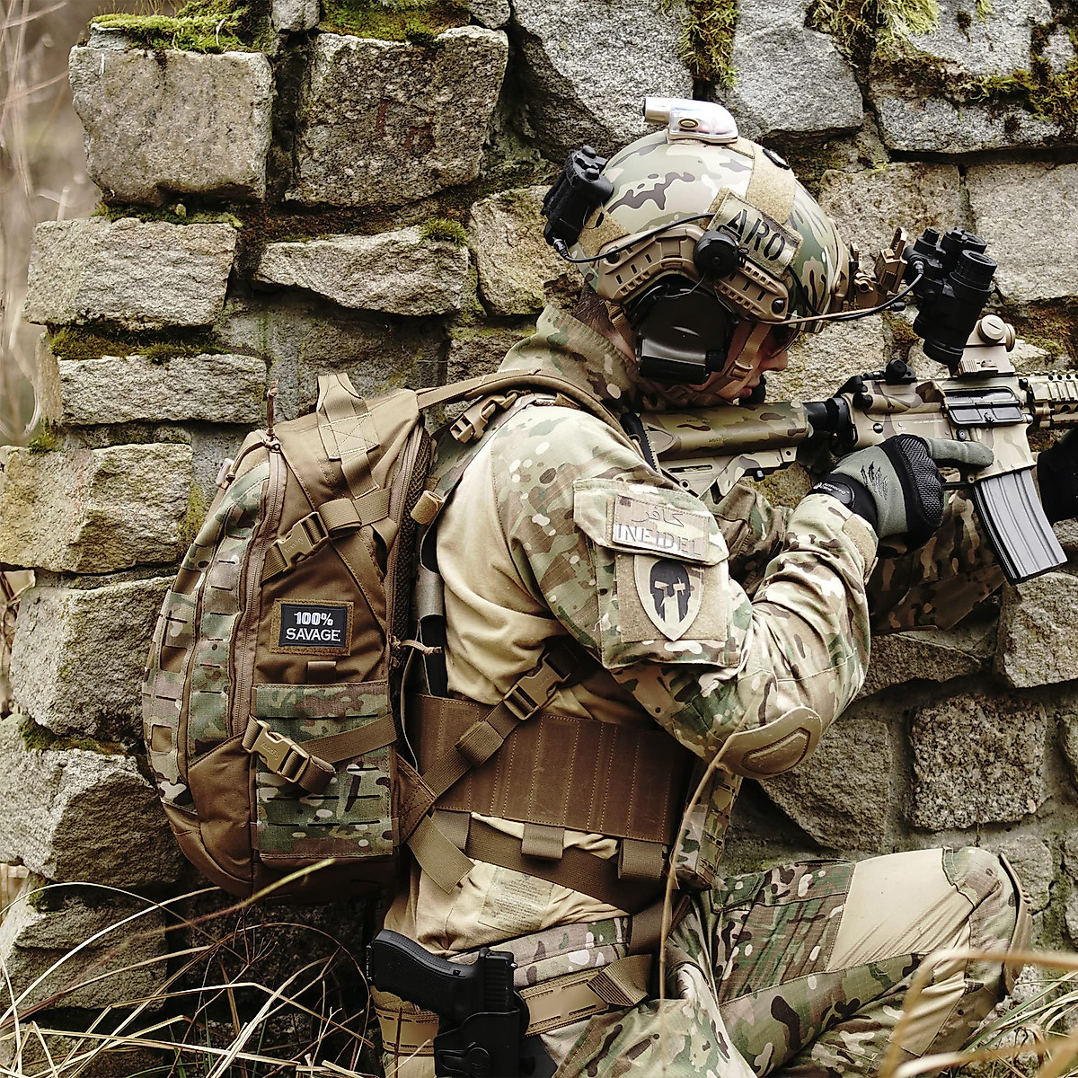 20 Pieces Random Patches Tactical Morale Embroidery Patches, Military Funny Patch Full Embroidered Appliques for Tactical Gear