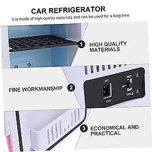 Didiseaon car refrigerator mini refrigerador freezer mini cosmetics fridge picnic beverage cooler small plug in fridge small fridge Dual-Use Fridge Car Accessories Mini Refrigerator heater