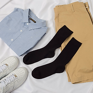 Sock Amazing Bamboo Rayon Socks Black Crew Socks Men Women 8 Pack Dress Socks