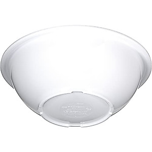 Carlisle FoodService Products Kingline Reusable Plastic Bowl Chowder Bowl, Soup Bowl for Home and Restaurant, Melamine, 16 Ounces, White, (Pack of 48)