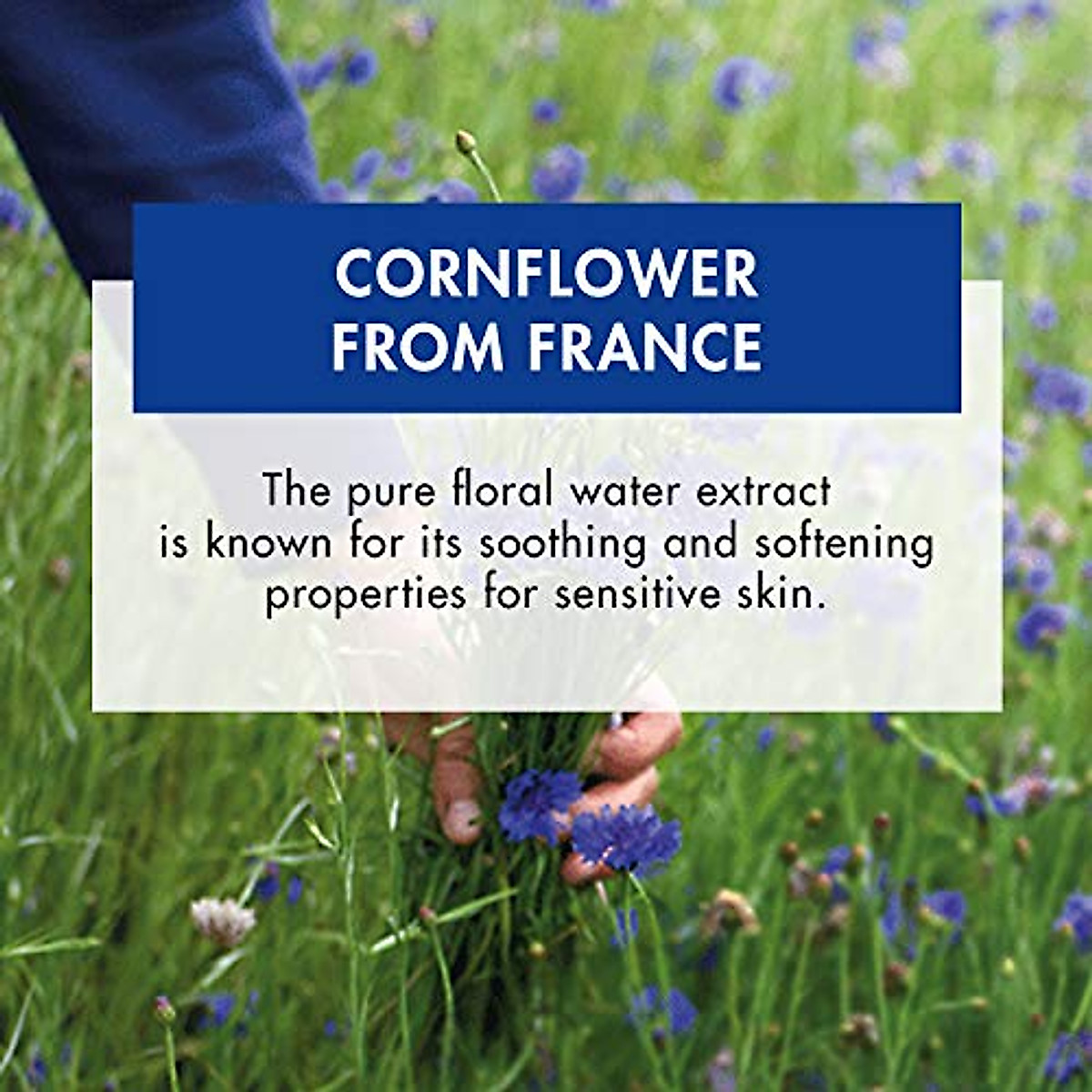 Klorane - Eye Makeup Remover With Organically Farmed Cornflower - For Sensitive Skin - Free of Oil, -Fragrance, & Sulfates - 6.7 fl. oz.