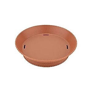 G.E.T. RB-892-TER Round Serving Basket with Base, 9", Terra Cotta (Set of 12)