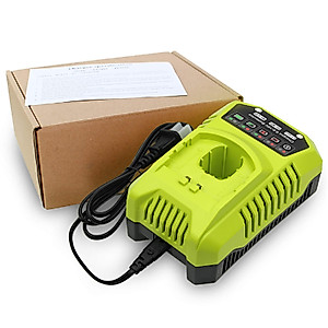 P117 Fast Charger for Ryobi 9.6V~18V Ni-Cd&Ni-Mh Lithium Battery Compatible with Ryobi 18V 14.4V 12V 9.6V Batteries P117 P100 P102 P103 P104 P105 P107 P108 P109 P119 P122 Lithium-Ion Battery Charger