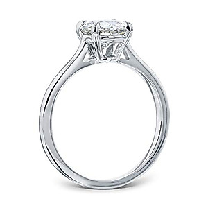 Kobelli 1ct Round Forever One Moissanite Solitaire Ring - yellow-gold / 5.5