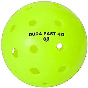 Dura Fast 40 Pickleballs | Outdoor Pickleball Balls | Neon | Two Dozen 24 Balls | USAPA Approved and Sanctioned for Tournament Play, Professional Perfomance