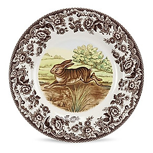 Spode Woodland Salad Plate, Rabbit, 8” | Perfect for Thanksgiving and Other Special Occasions | Made in England from Fine Earthenware | Microwave and Dishwasher Safe