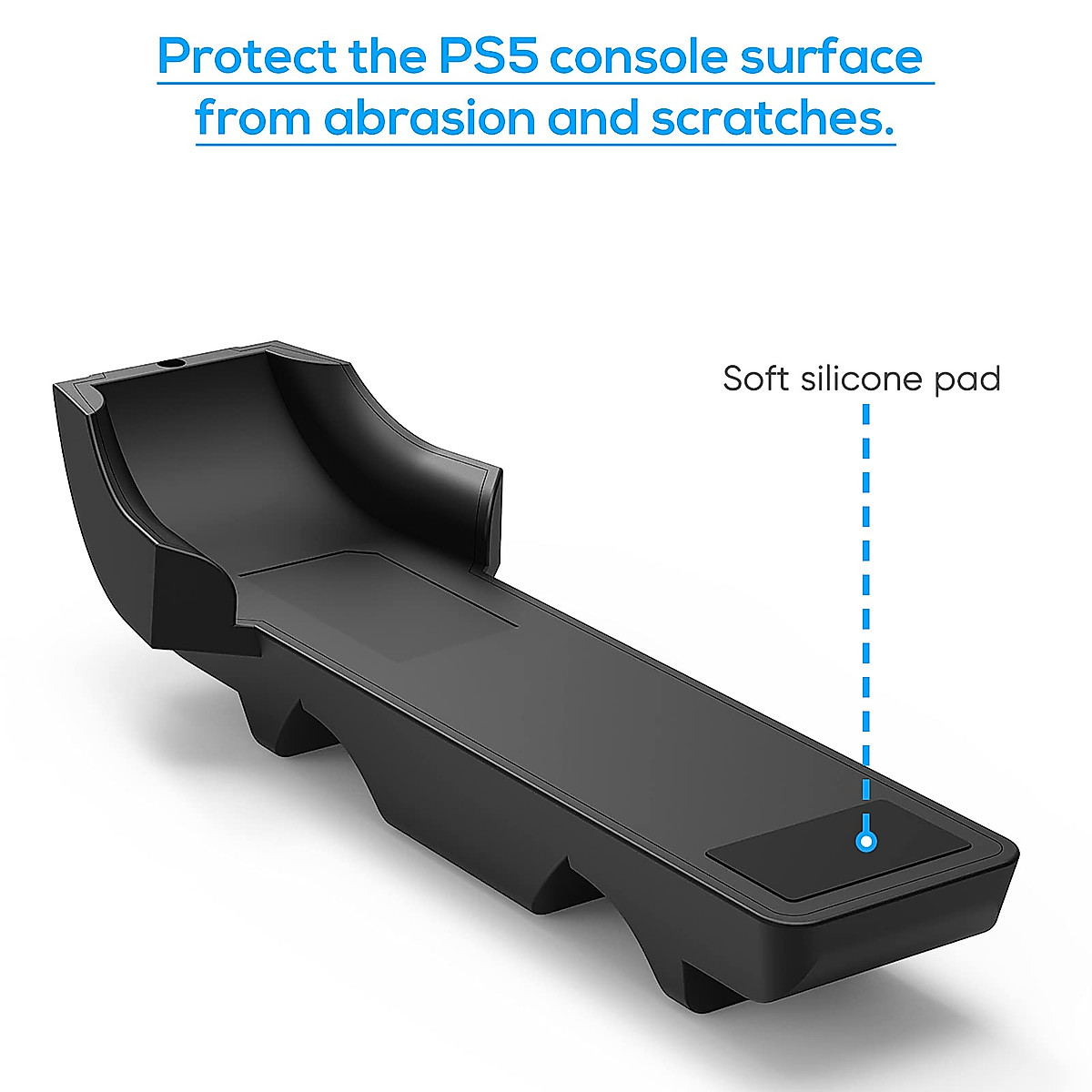 Controller Charging Station for PS5 Charger Dock for Dualsense Installed on Console Top with 2.5H Dual Fast Charging and Safe Charging Circuit Compatible with PlayStation 5 Digital Edition/Ultra HD