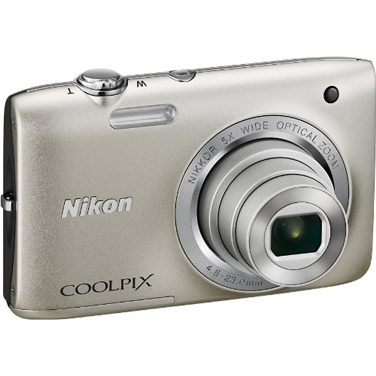 Nikon Coolpix S2800 20.1 MP Point & Shoot Digital Camera with 5X Optical Zoom International Version, Silver