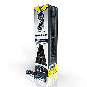 ME AND MY GOLF 6 in 1 Games Golf Putting Mat (14ft) - Includes Instructional Training Videos, Black