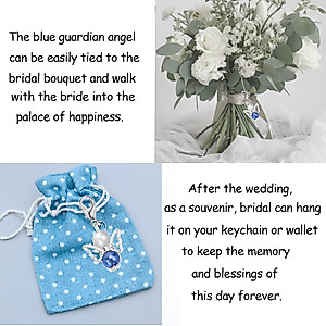MKISHINE To My Daughter Card On Your Wedding Day Wedding Memorial, Memorial Gift,To my daughter on your wedding day, angel mom to bride gift, mom to bride gift, BLUE