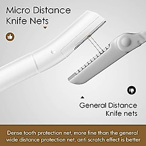 Eyebrow Razor, Facial Hair Shave Removal Razors, Multipurpose Exfoliating Dermaplaning Tool for Women face, Peach Fuzz, Leaving Soft Skin without Any Scratching