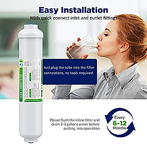 50 GPD RO Membrane and 2x T33 Inline Carbon Filters by Membrane Solutions