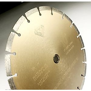 10 inch ALSKAR DIAMOND Dry or Wet Cutting General Purpose Power Saw Segmented Diamond Blades for Concrete Stone Brick Masonry (10")