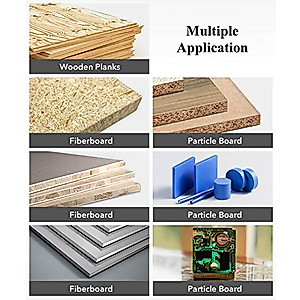 QWORK Countersink Drill Bits Center Punch Set 6 Pcs 1/4'' Hex Shank HSS 5 Flute Countersink 90 Degree Center Punch Tool Sets for Wood Quick Change Bit 6mm-19mm