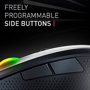 Cherry MC 2.1 Wired Gaming Mouse RGB Lighting with Programmable Buttons and User Profiles. Fits in Your Hand. Right Handed. 5000 DPI Pixart Sensor. Black