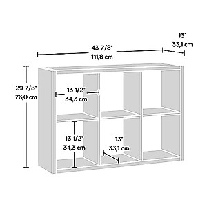 Sauder Miscellaneous Storage 6-Cube Organizer, Mystic Oak Finish