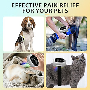 Jitesy Cold Laser Therapy for Dogs, Red Light Therapy for Dogs, Infrared Light Therapy Vet Device for Dog Arthritis Pain Relief, Clear Cats Skin Infections with 2 Therapy Modules