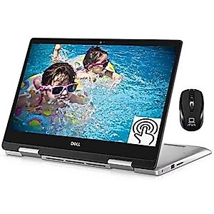 Flagship 2020 Dell Inspiron 14 5000 2 in 1 Laptop, 14'' FHD IPS Touchscreen, AMD Quad-Core Ryzen 7 3700U (Beat i7-7500U), 32GB DDR4 1TB SSD, Backlit KB FP Win 10 (Silver) (Renewed)