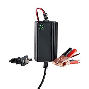 Orion Motor Tech 1PC 12V Battery Charger and Maintainer, Trickle Charger for Charging Boats Motorcycles ATVs Riding Mowers & Car Truck SUV RV Maintenance with Smart 3 Stage Charging & Power Indicator