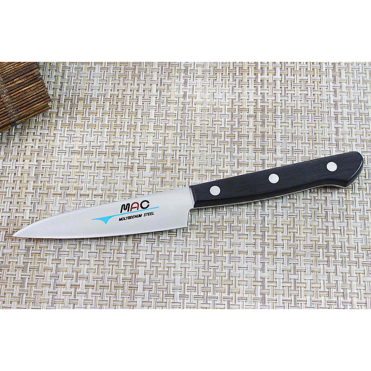 MAC Knife Chef series 2-piece starter knife set H-10, HB-70 Chef series 7.25" Gyutou-style Chef's knife and HB-40 Chef series 4" Paring knife, handcrafted in Seki, Japan