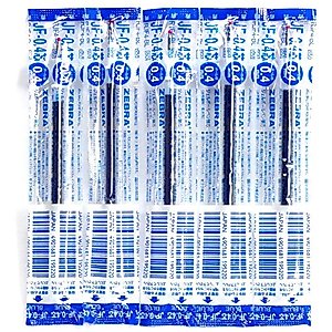 Zebra 0.4mm Blue Ink Refill (JF-0.4), for Zebra Sarasa Clip 0.4 Gel Ballpoint Pen(JJS15-BL), × 5 Pack/total 5 pcs (Japan Import) [Komainu-Dou Original Package]