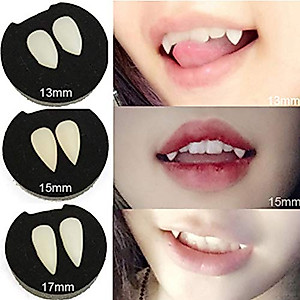 3 Pairs of Festival Custom Cosplay Werewolf Dentures Vampire Teeth for Costume Ball Halloween Theme Party Props1