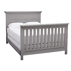 CC KITS Full-Size Conversion Kit Bed Rails for Serta Aberdeen, Adelaide, Ashland, Banbury, Barrett, Bethpage, Fairmont, Fall River, Fernwood & Mid-Century Modern Lifestyle 4-in-1 Cribs (Grey)
