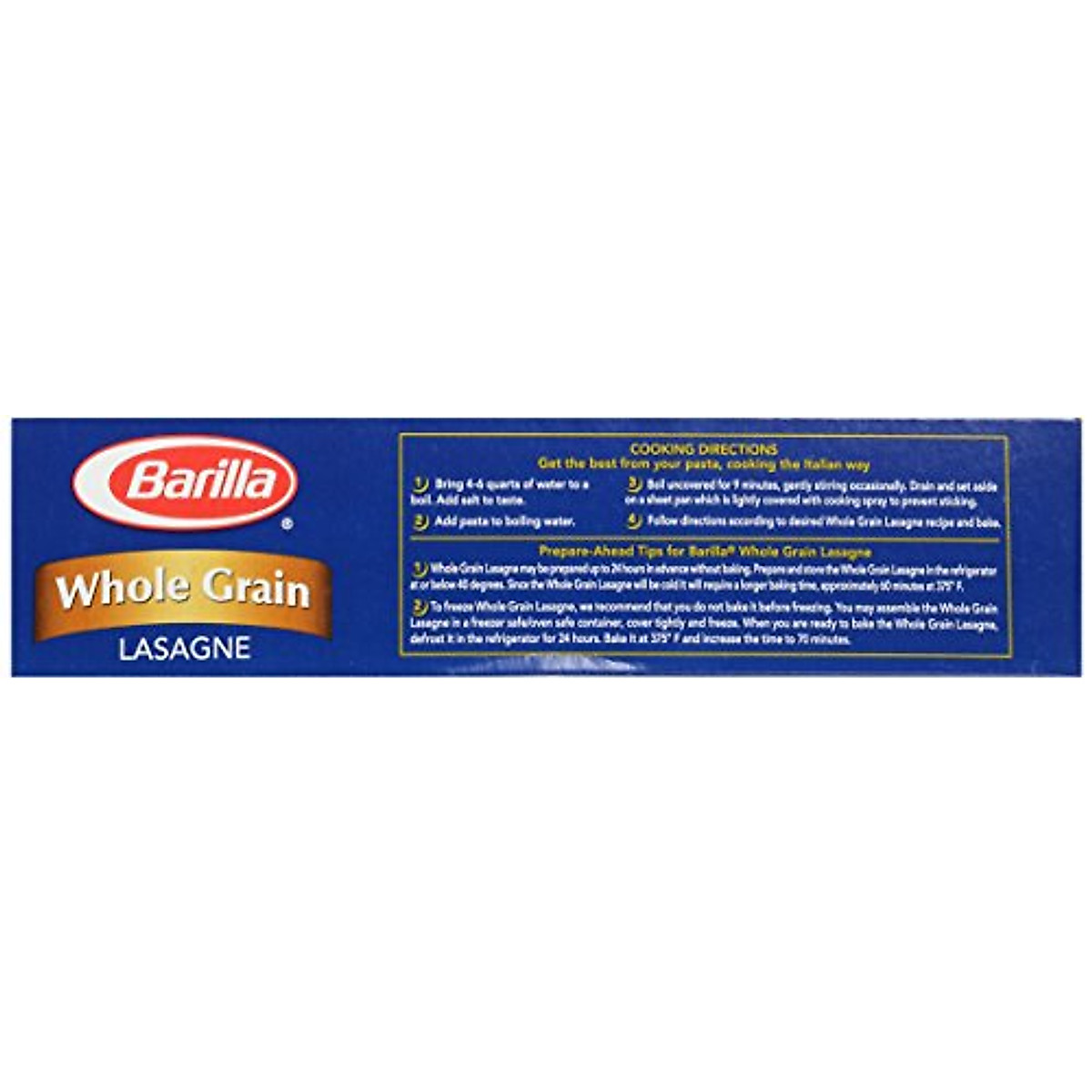 Barilla Whole Grain Wavy Lasagne Noodles, 13.25 oz