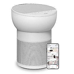 TCL Breeva A2 Smart Air Purifier with 4-Stage Clean, True HEPA (H13), Removes 99.97% of Dust/Bacteria/Odors & More, App & Voice Control, Auto Shield, Quiet, White (A215W)