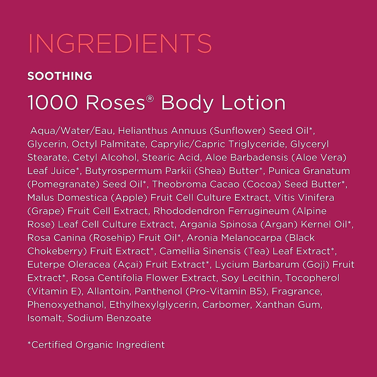 Andalou Naturals 1000 Roses Soothing Body Lotion, with Cocoa + Shea Butter, Aloe & Rosehip, Hydrating Sensitive Skin Lotion for Dry Skin, 8 Fl. Oz