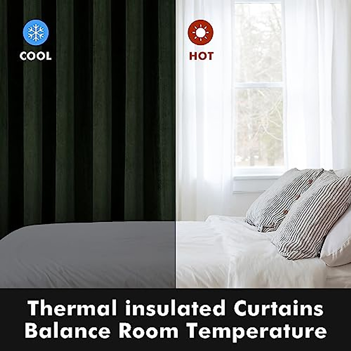 MIULEE 100% Blackout Velvet Curtains 84 Inches Long Olive Green Curtain Drapes for Luxury Bedroom Living Room Darkening Thermal Insulated Grommet Curtains for Light Blocking Set of 2