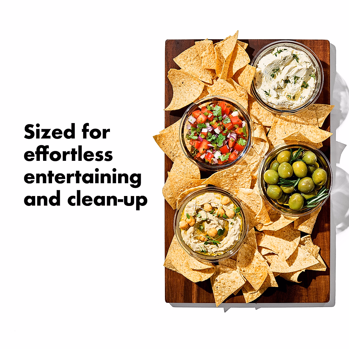 OXO Good Grips 8 Piece Prep, Serve and Store Smart Seal Glass Food Storage Set