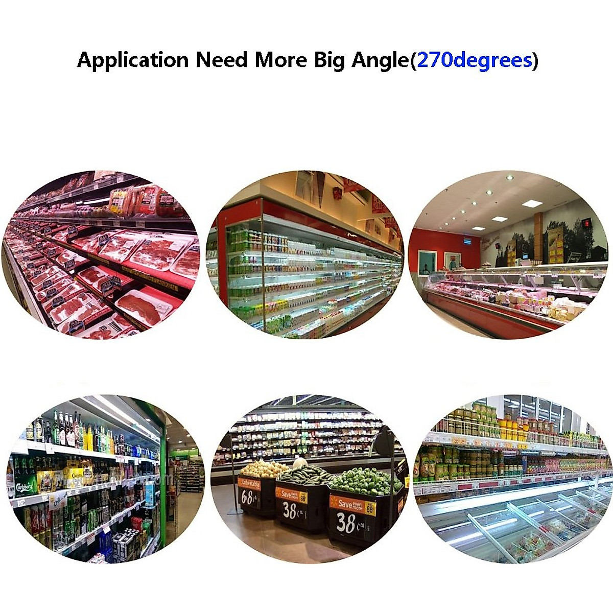 JOMITOP 6FT Integrated Led Light 56W (120W Equivalent), V-Shape Shop Light Fixture, Plug and Play, Clear Cover, Cold White 6000K, AC85-265V - Pack of 25 Units