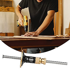 Wheel Marking Gauge, 0.2mm Micro Adjust Woodworking Wheel Marking Gauge Kit, Hardened High Speed Steel Cutting Wheels, Lightweight Wood Scribe Tool, Marking Gauges for Woodworking