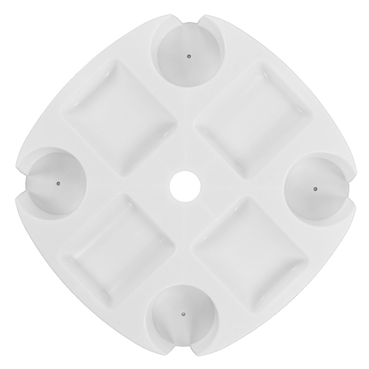 Umbrella Table Tray Round Cup Holder Drink Beach Umbrella Drink Tray Umbrella Tray White 4 Cup Liquor Desk Serving Tray Beverage Drinking Beverage Cocktail Poster Stand Desk Tray Circular Umbrella