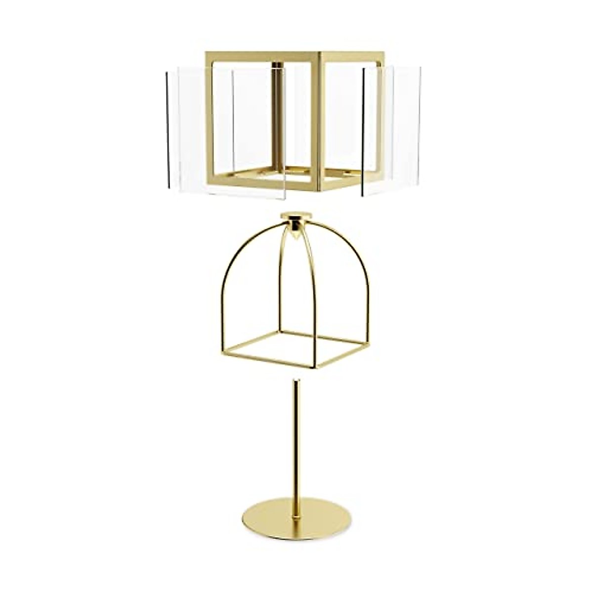 Umbra Rocker 360-degree Rotating Cube Multi Picture Frame, Regular, Brass