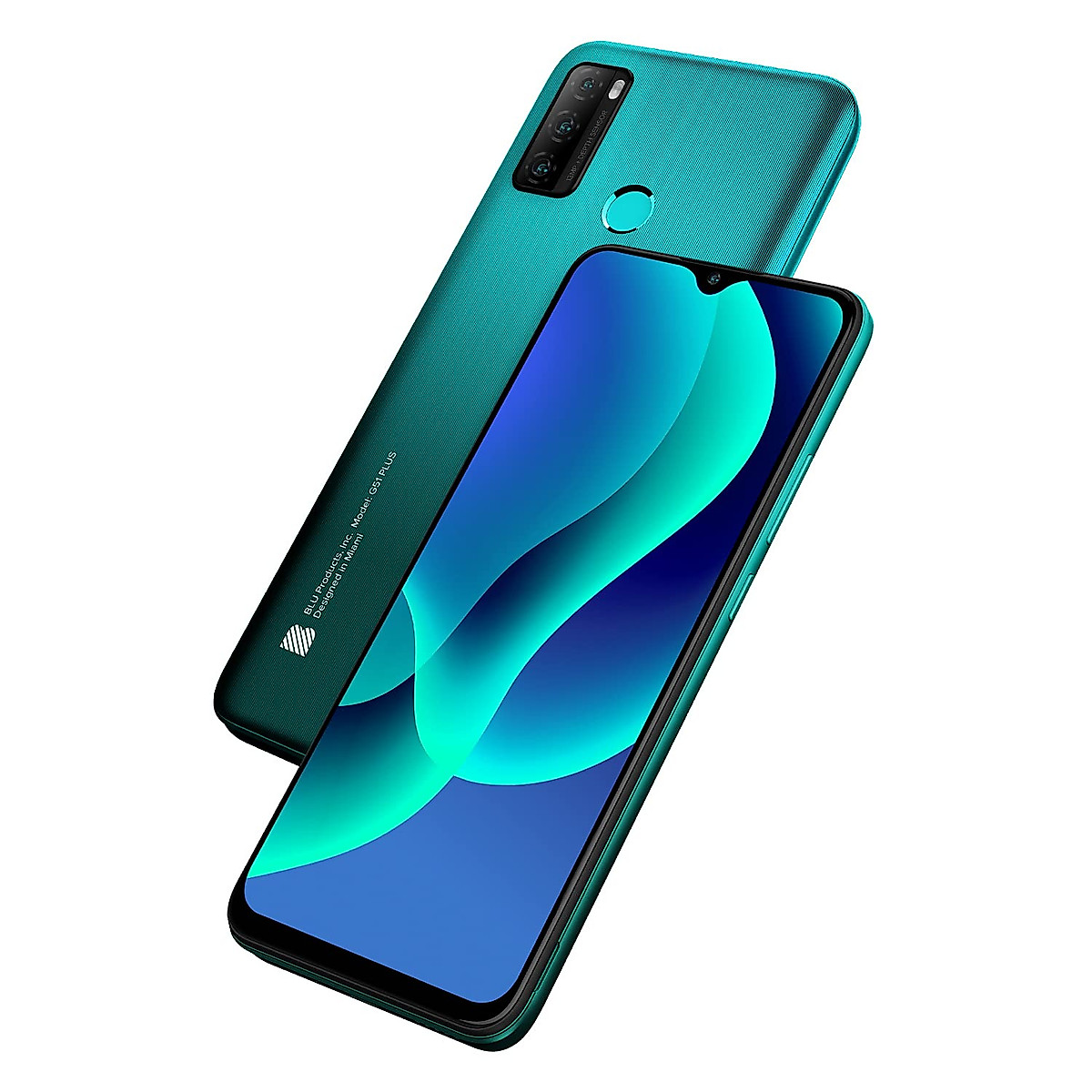 BLU G51 Plus | 2021 | All Day Battery | Unlocked | 6.5” HD+ Infinity Display | 64 GB | Triple 13MP Camera | US Version | US Warranty | 3/64GB | Green