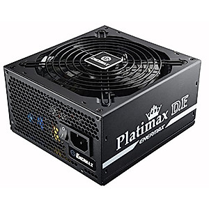 Enermax Platimax D.F. 80+ Platinum Certified Full Modular 600W Power Supply with Amazing DFR Technolohy, Individually Sleeved Cable and 13.9cm Twister Bearing Fan, EPF600AWT,black