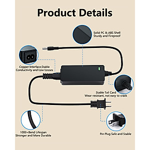 for Harman Kardon Charger Onyx Studio 7 6 5 4 3 2 1 Wireless Bluetooth Speaker Replacement Harmon Kardon Charger 19V AC Power Cord Supply【10 FT】 VHBW