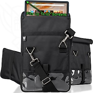 Xtreme Sight Line ~ Xecutive Faraday Bag for Tablets and Other Medium Size Electronics ~ Data Security for Executive Travel ~ Shoulder Strap Included ~ Tracking/Hacking Defense