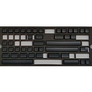 109/151 Keys DSA Profile Blank PBT Keycap Spherical Keyset for All Standard 61 Keys 87 Keys 104 Keys 108 Keys Gaming Mechanical Keyboard (151 Keys,Black)