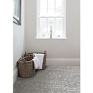 FloorPops Rahele Peel & Stick Floor Tiles, Gray