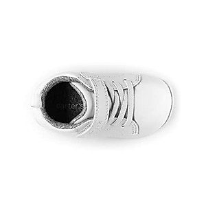 Carter's baby boys Charlie-p First Walker Shoe, White, 2.5 Infant US