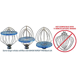 Whisk Wiper® PRO compatible with KitchenAid Bowl-Lift Stand Mixers - Mix Without The Mess - The Ultimate Stand Mixer Accessory - Only Compatible With 6-Wire Whisks (Color: Violet)